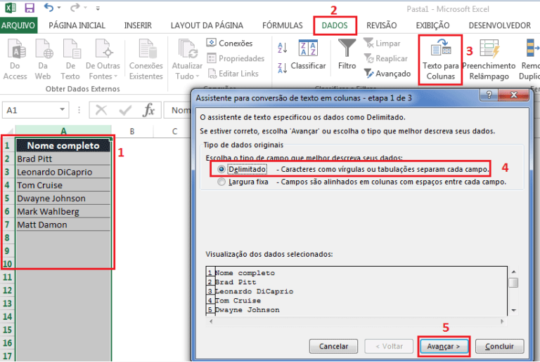 Como Converter Textos em Colunas no Excel - Excel Easy
