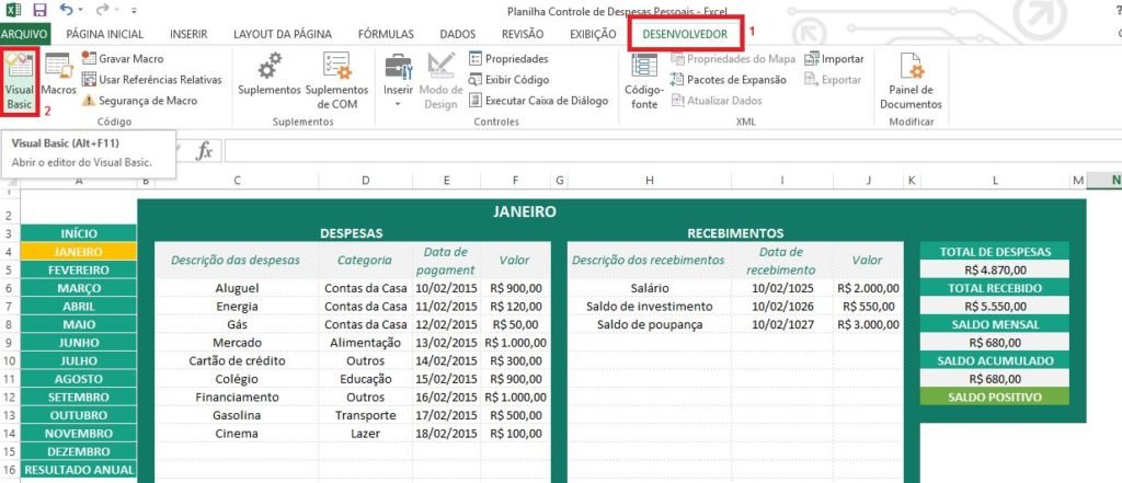 Como bloquear células com fórmulas no Excel - VBA - Excel Easy