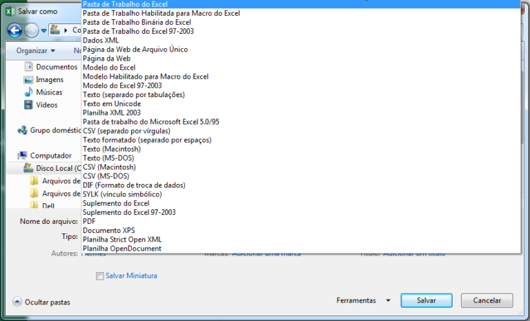 Formatos de Arquivo do Excel: Qual o melhor tipo para você? - Excel Easy