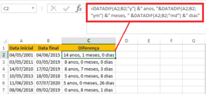 Como Calcular Diferença entre Datas no Excel (DATADIF) - Excel Easy