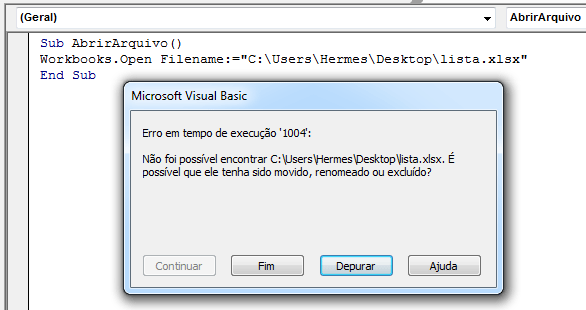 Erros no VBA Excel - Tudo que você precisa saber! - Excel Easy