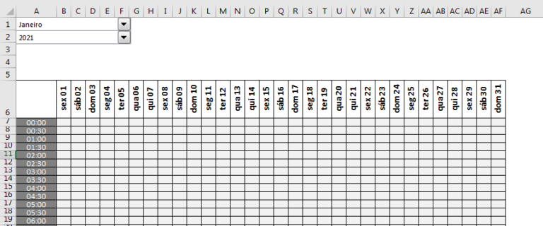 Como Fazer Calendário no Excel [Modelo Automático] - Excel Easy