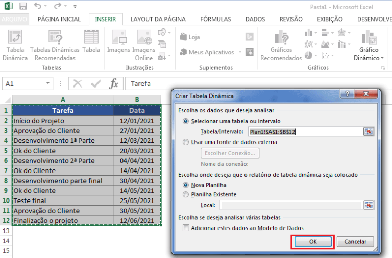 Linha do Tempo no Excel: 4 Opções Para Você Usar - Excel Easy