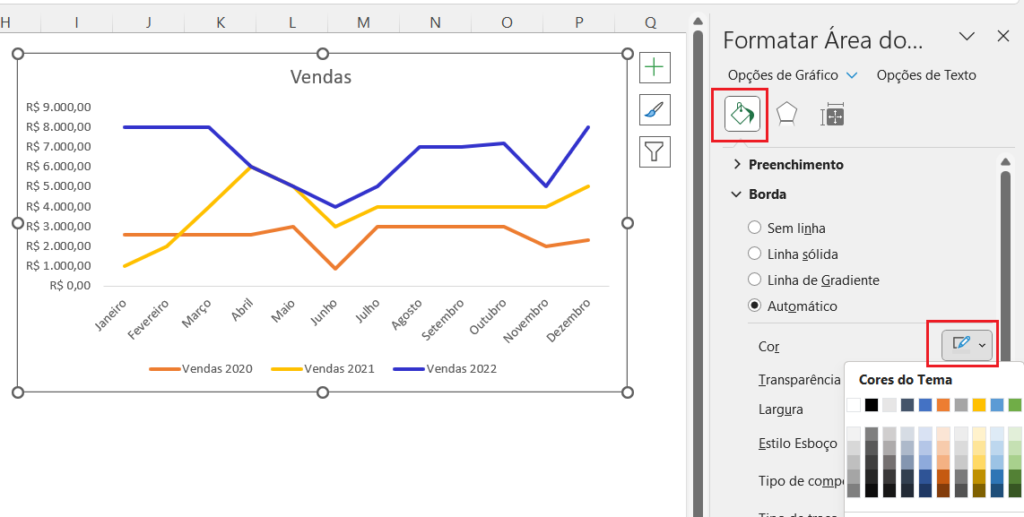 Gráfico de Linhas no Excel | Como Criar? - Excel Easy