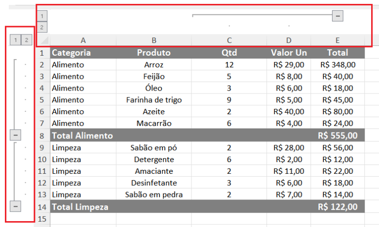 Agrupar Linhas Excel | Guia Completo - Excel Easy