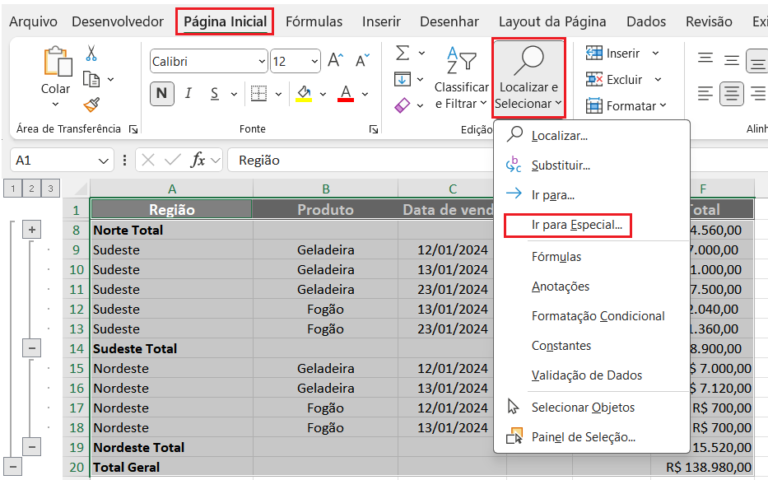 Agrupar Linhas Excel | Guia Completo - Excel Easy