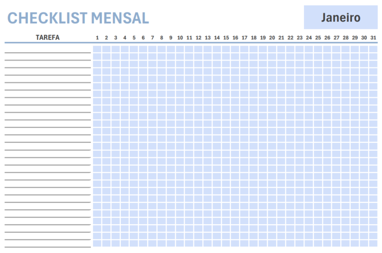 Modelos de Checklist: 12 Opções para Baixar Grátis - Excel Easy