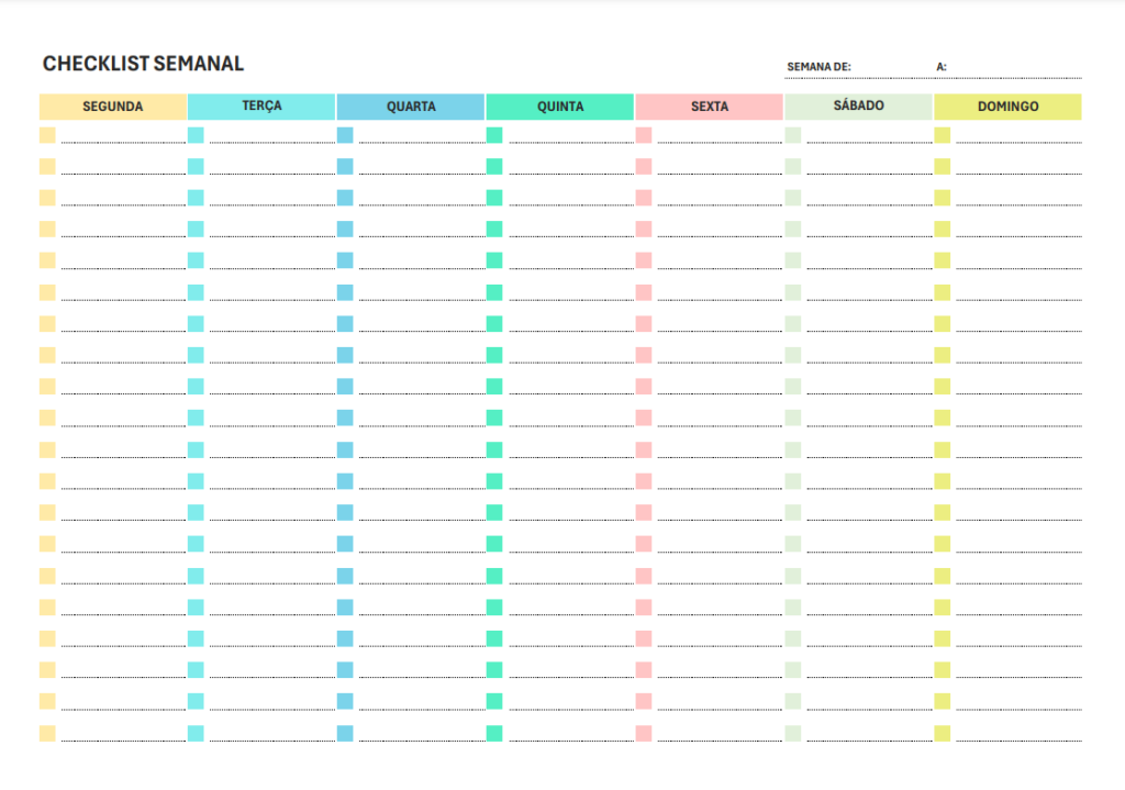 Modelos de Checklist: 12 Opções para Baixar Grátis - Excel Easy