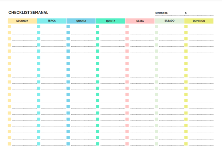 Modelos de Checklist: 12 Opções para Baixar Grátis - Excel Easy