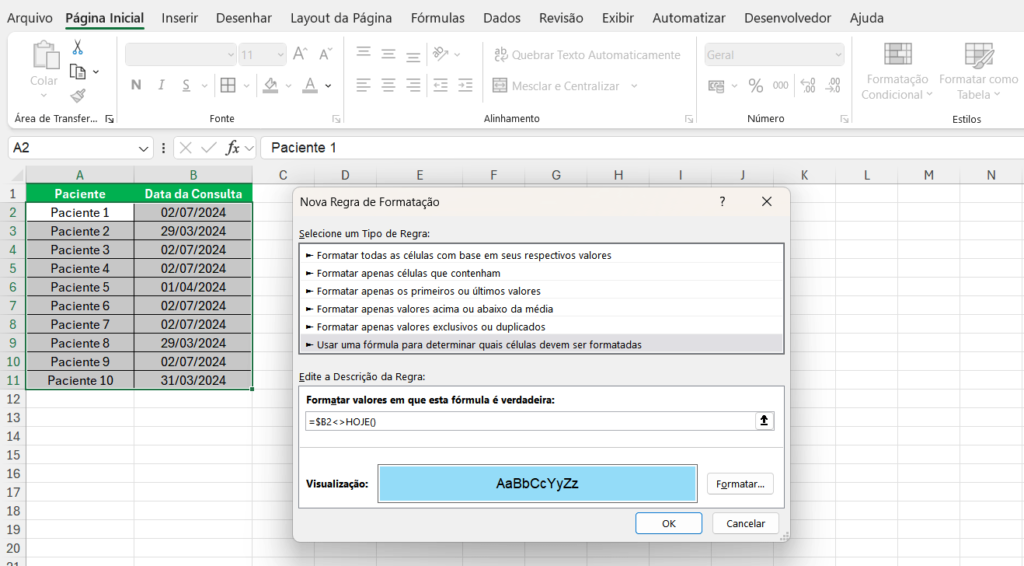 Sinal de DIFERENTE no Excel: Como usar? - Excel Easy