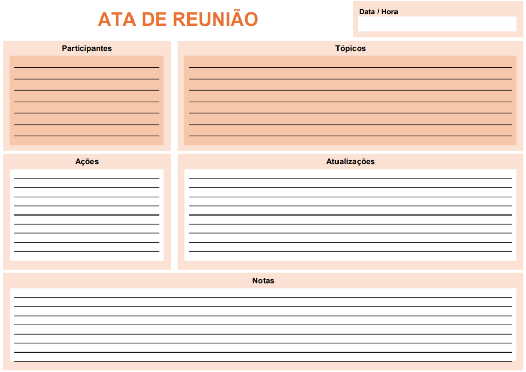 Modelo de Ata de Reunião: 7 Opções Gratuitas e Editáveis - Excel Easy