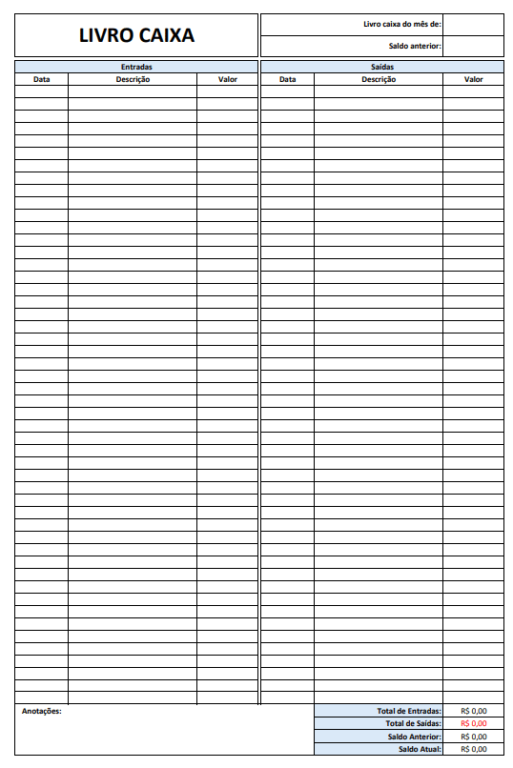 Modelo de Livro Caixa no Excel: Baixe Grátis - Excel Easy