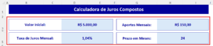 Planilha de Juros Compostos: Baixe Grátis! - Excel Easy